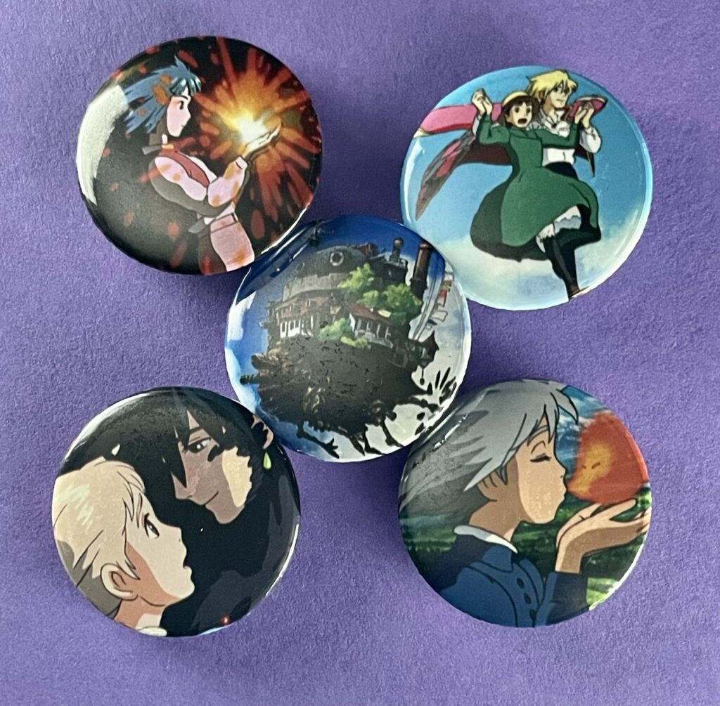 Studio Ghibli Pins - Howl’s Moving Castle - GiraffeBarn